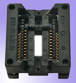 ENPLAS厂家SOP封装的OTS-28-1.27-04测试座脚位图 - 深圳得技通电子有限公司